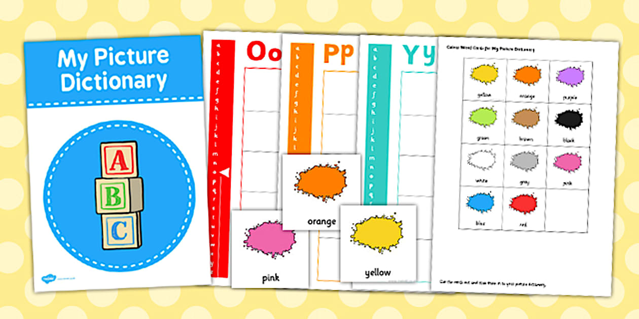 Colour Picture Dictionary Word Cards (teacher made) - Twinkl