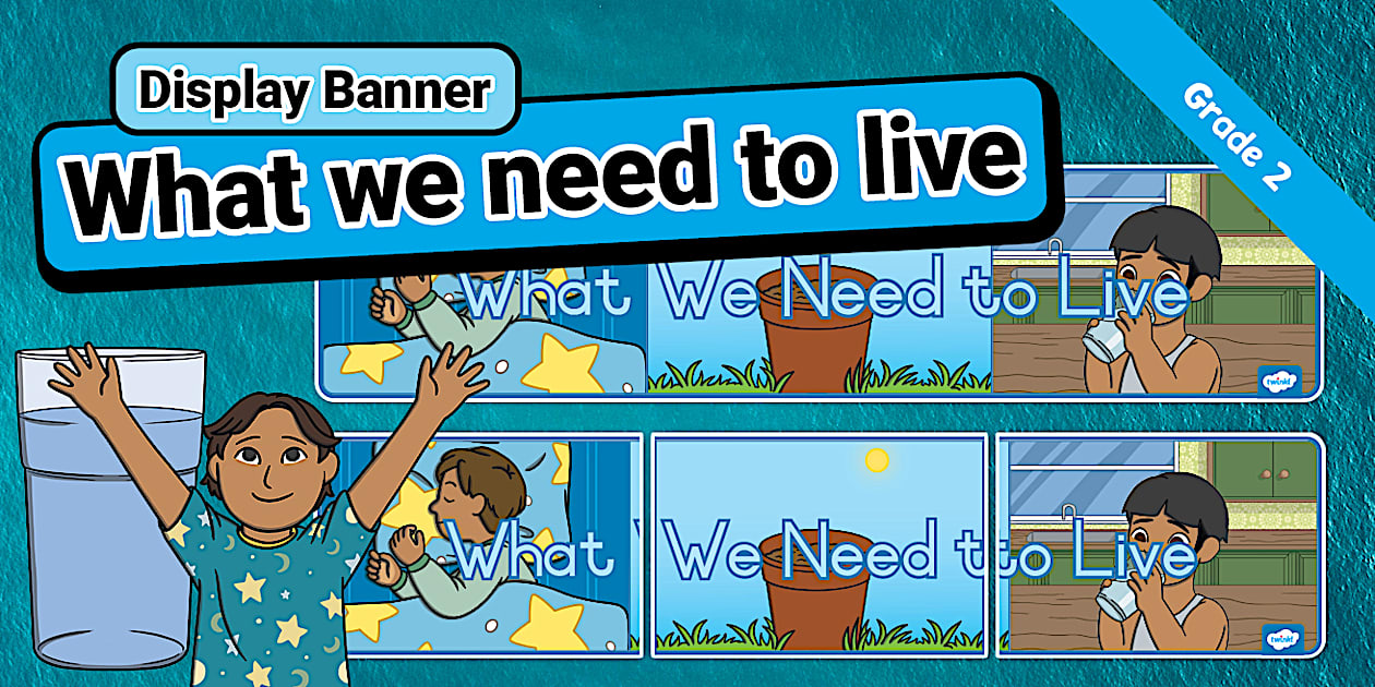 Gr 2 Life Skills Term 1 What We Need To Live Display Banner