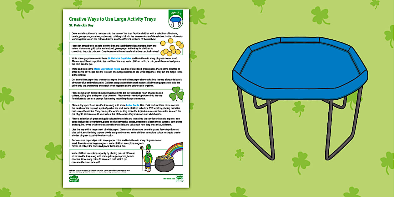 Large St. Patrick's Day Tuff Tray | Twinkl | EYFS Ages 3-5