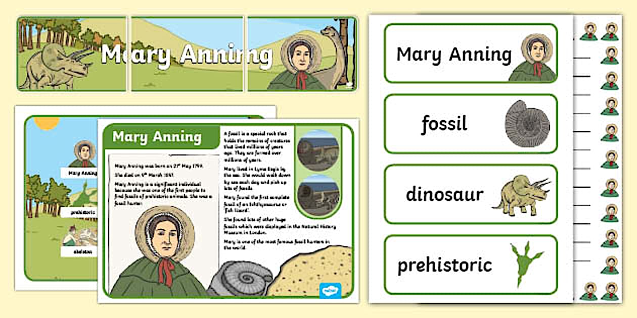 Mary Anning Display Pack (teacher made) - Twinkl