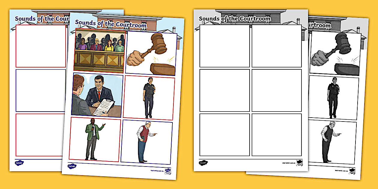Sounds of the Courtroom Drama Activity (teacher made)