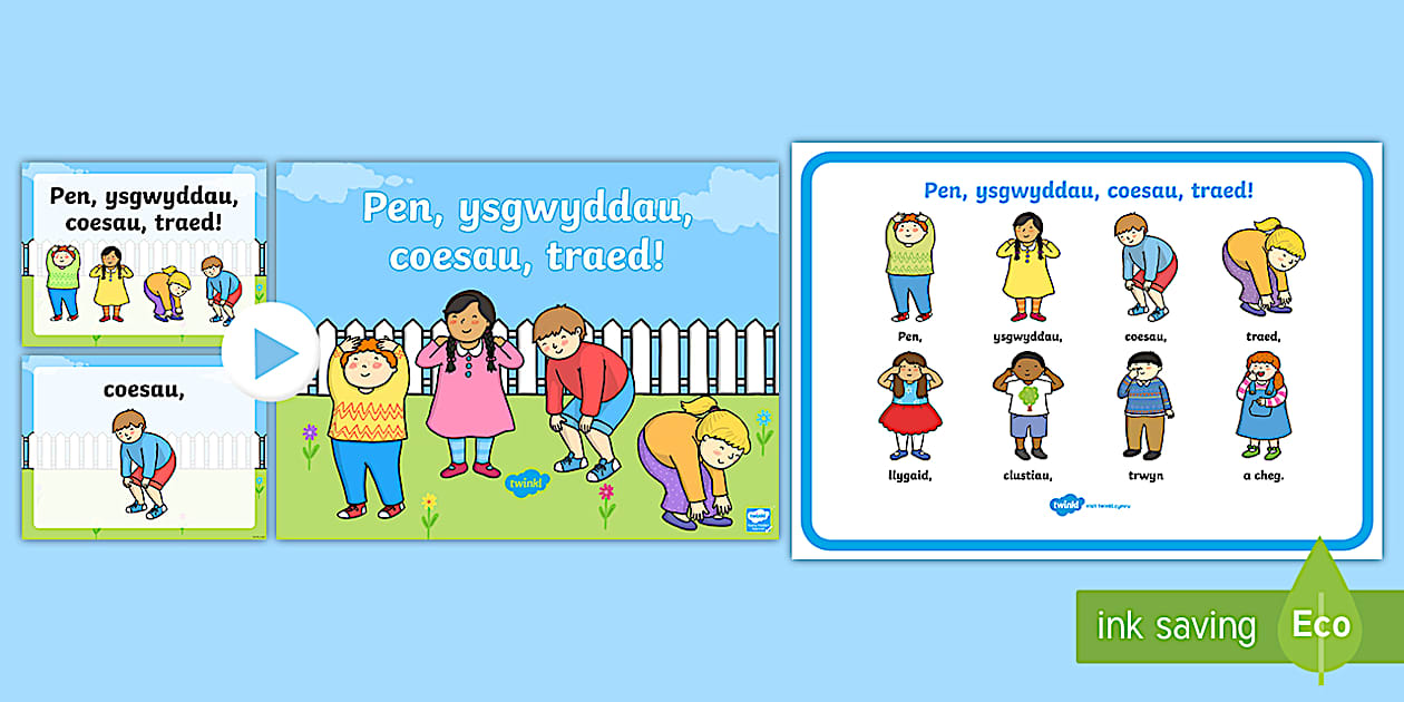 Learn ‘head’ in Welsh and other parts of the body - Twinkl