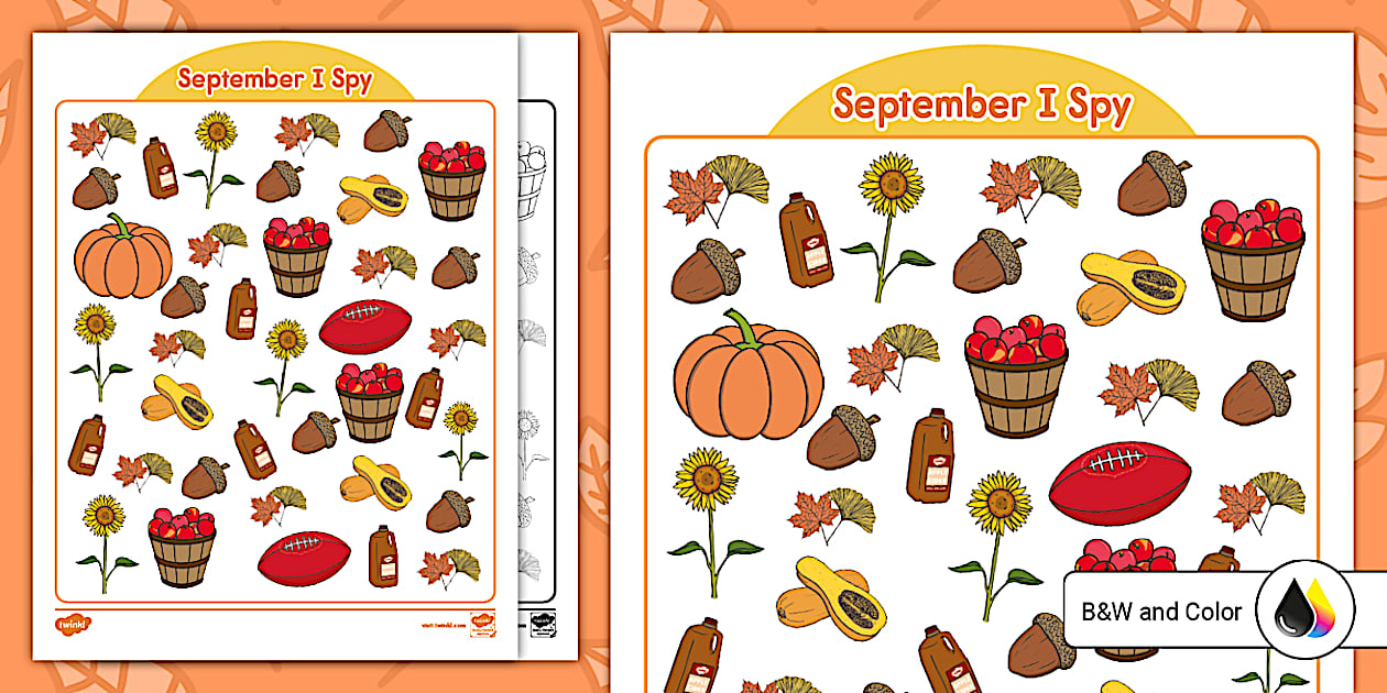 September I Spy Activity (Lehrer gemacht) - Twinkl