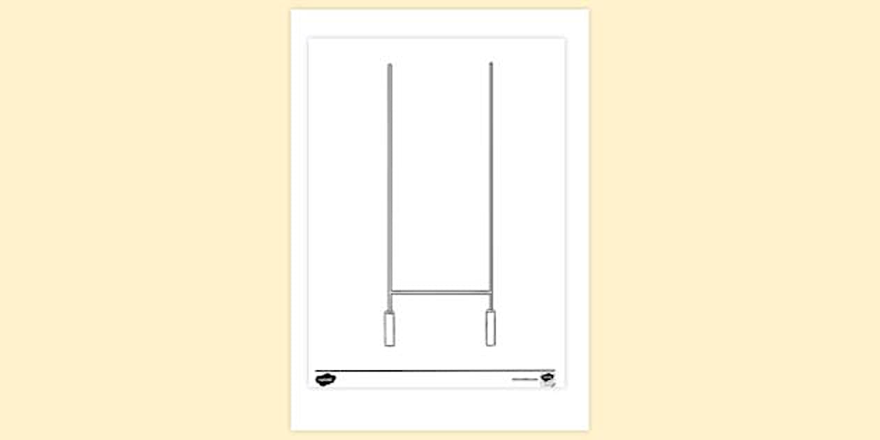 Rugby Goal Posts Colouring Sheet - Colouring Sheets - Twinkl