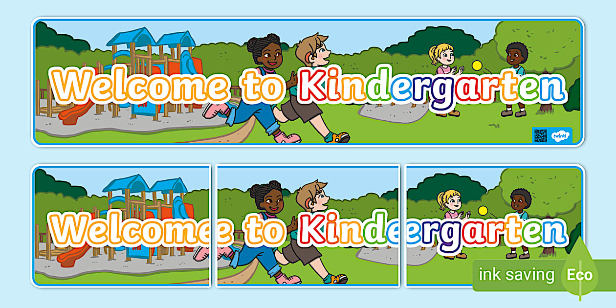 *Singapore Welcome to Kindergarten Banner* (Teacher-Made)