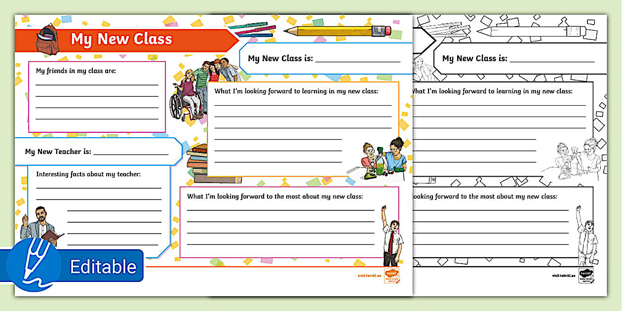 Transition - My New Class Activity Sheet (Teacher-Made)