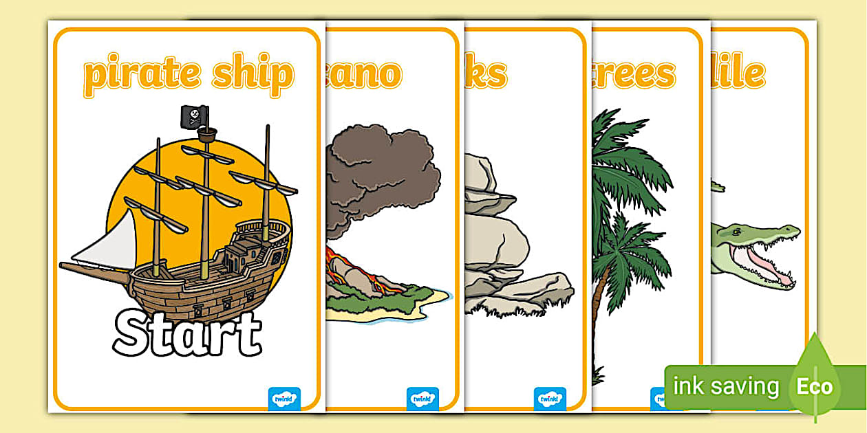 KS1 Outdoor Unplugged Coding Cards: Treasure Hunt- Computing
