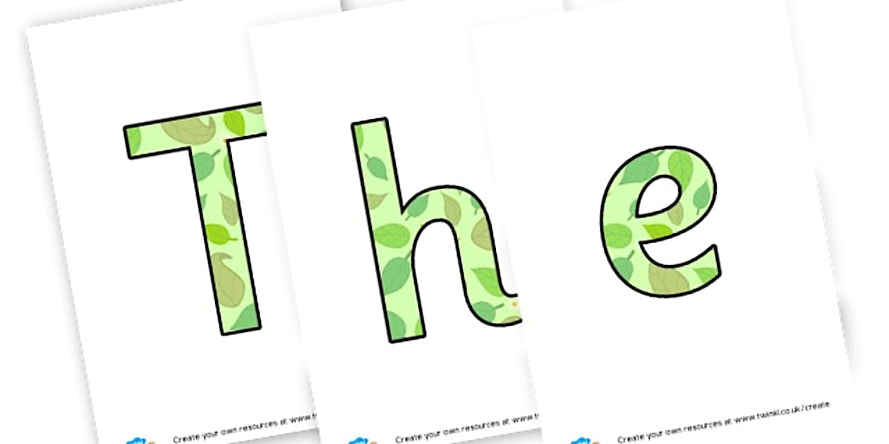 The enchanted woodland display lettering (teacher made)