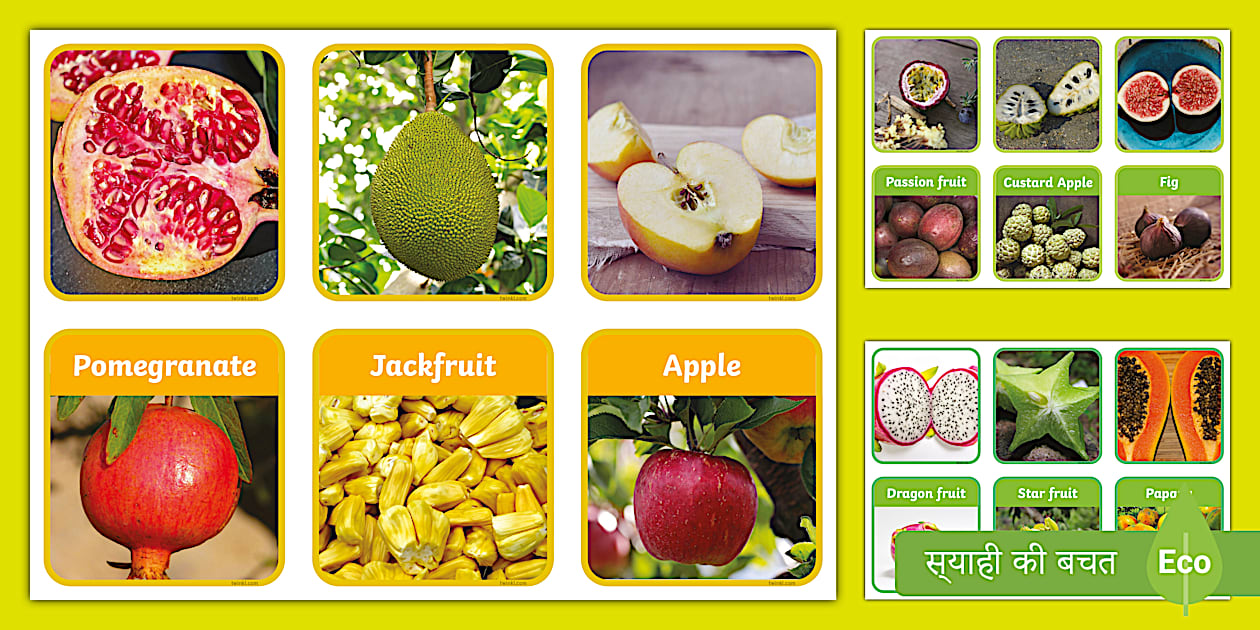 Fruits and their Half Matching Photo Cards (teacher made)