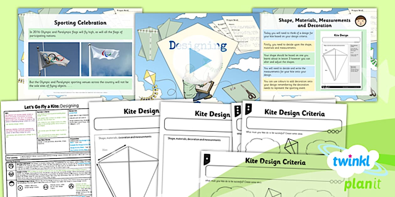 D&T: Let's Go Fly a Kite: Designing LKS2 Lesson Pack 4
