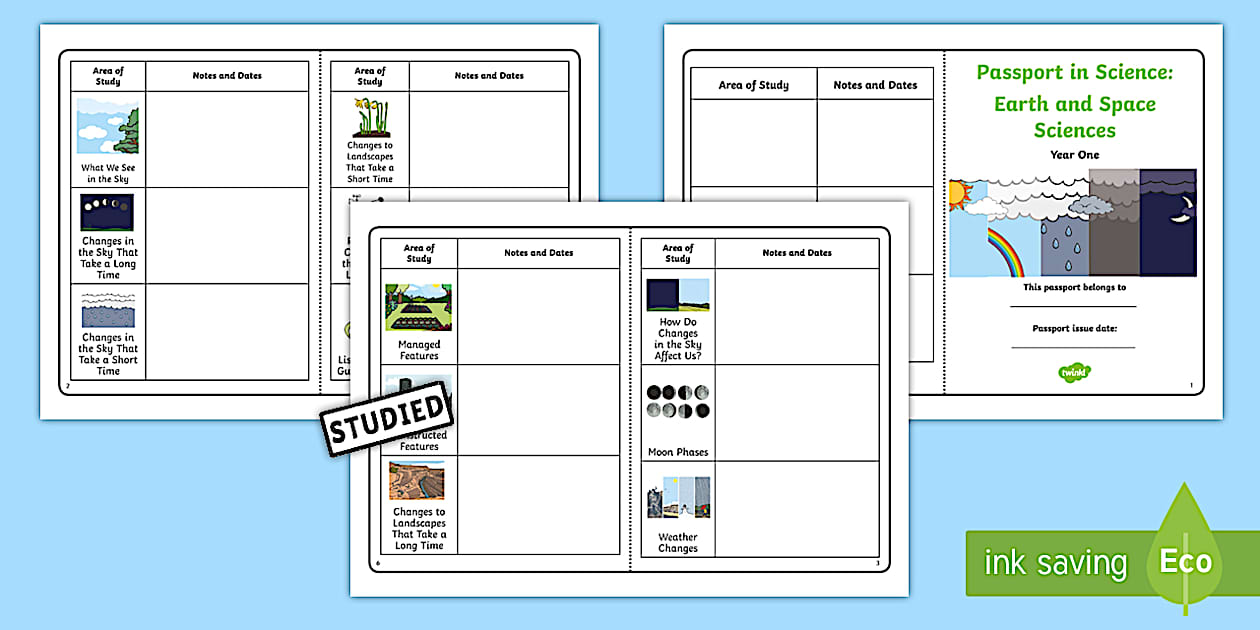 TAS Foundation Year Earth and Space Sciences Passport Booklet