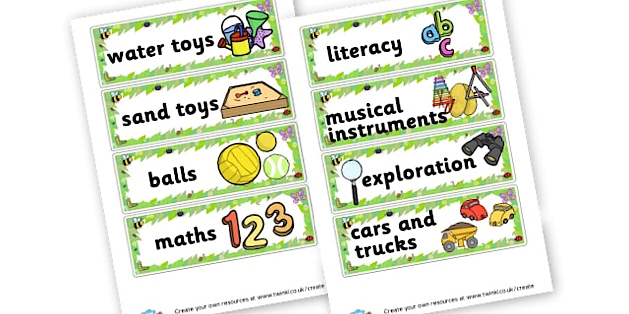 Outdoor Labels (teacher made) - Twinkl