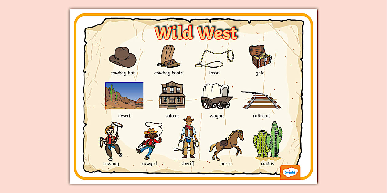 Wild West Word Mat | Reading And Writing Activity