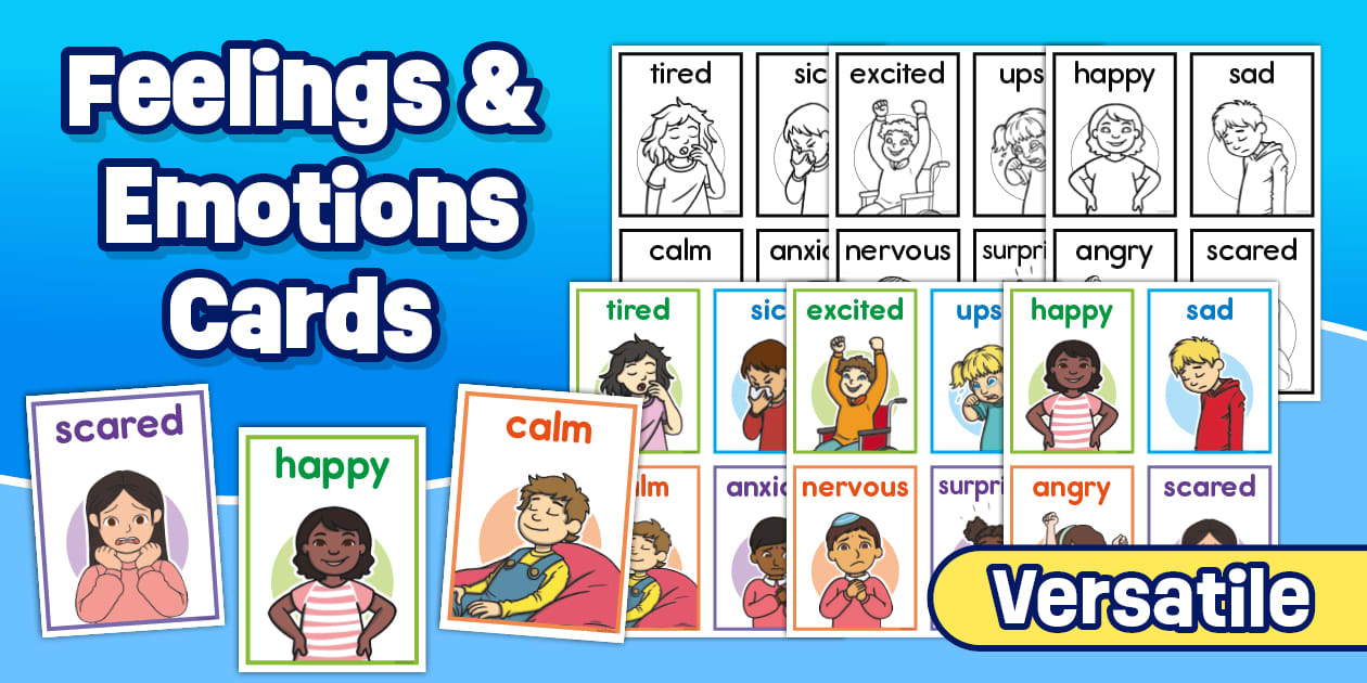 Feelings and Emotions Cards - Variety of Emotions