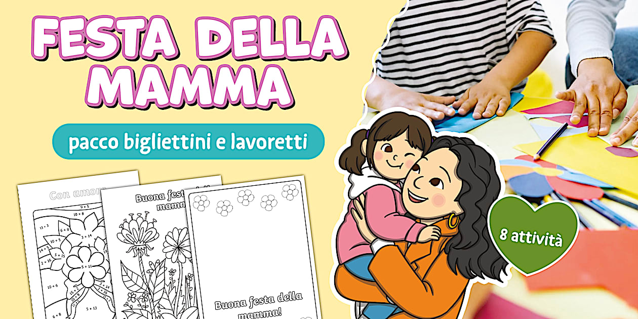 Festa della mamma: Pacco bigliettini e lavoretti