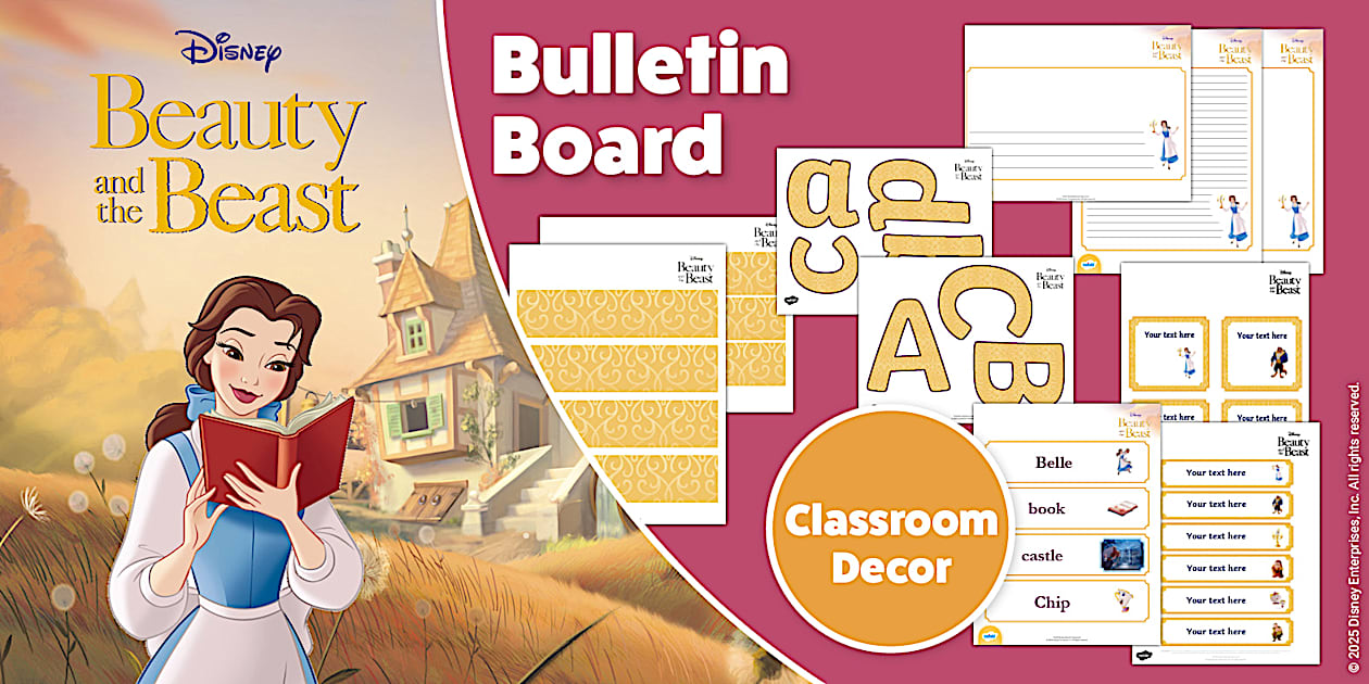 Beauty and the Beast: Bulletin Board Set