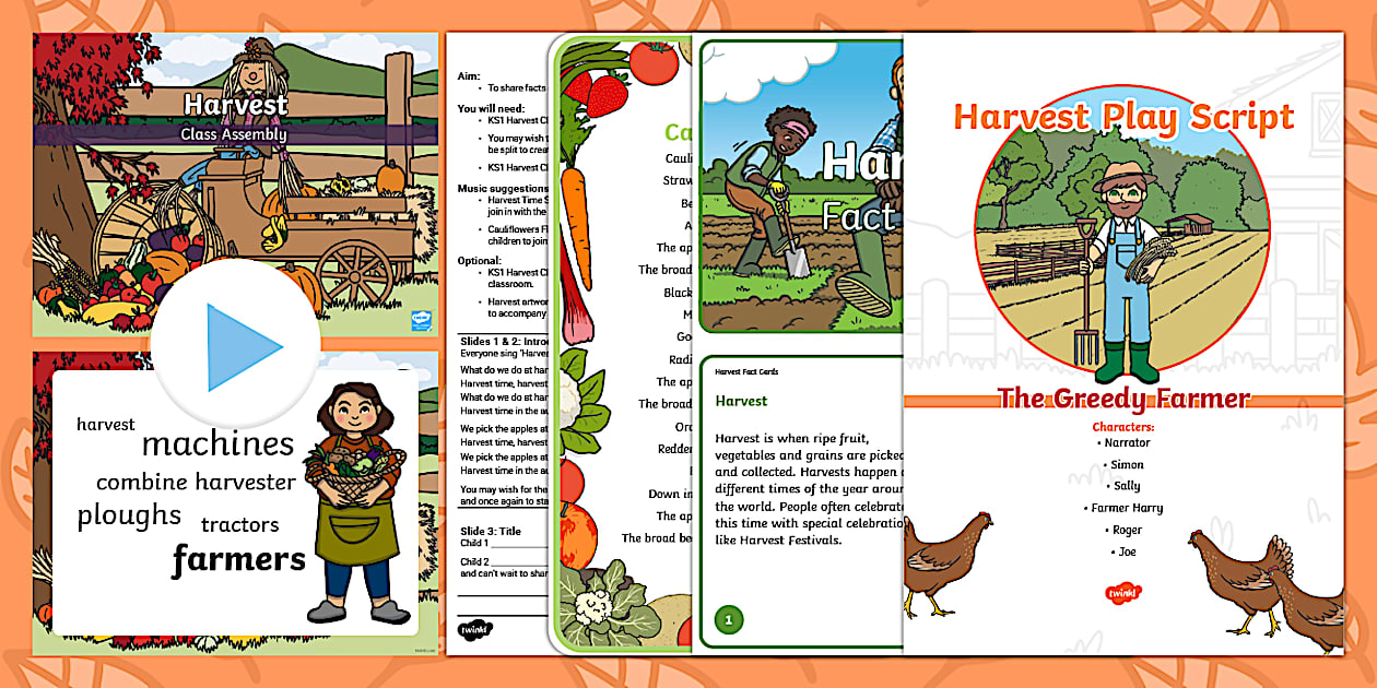 KS1 Harvest Class Assembly Pack (teacher made) - Twinkl