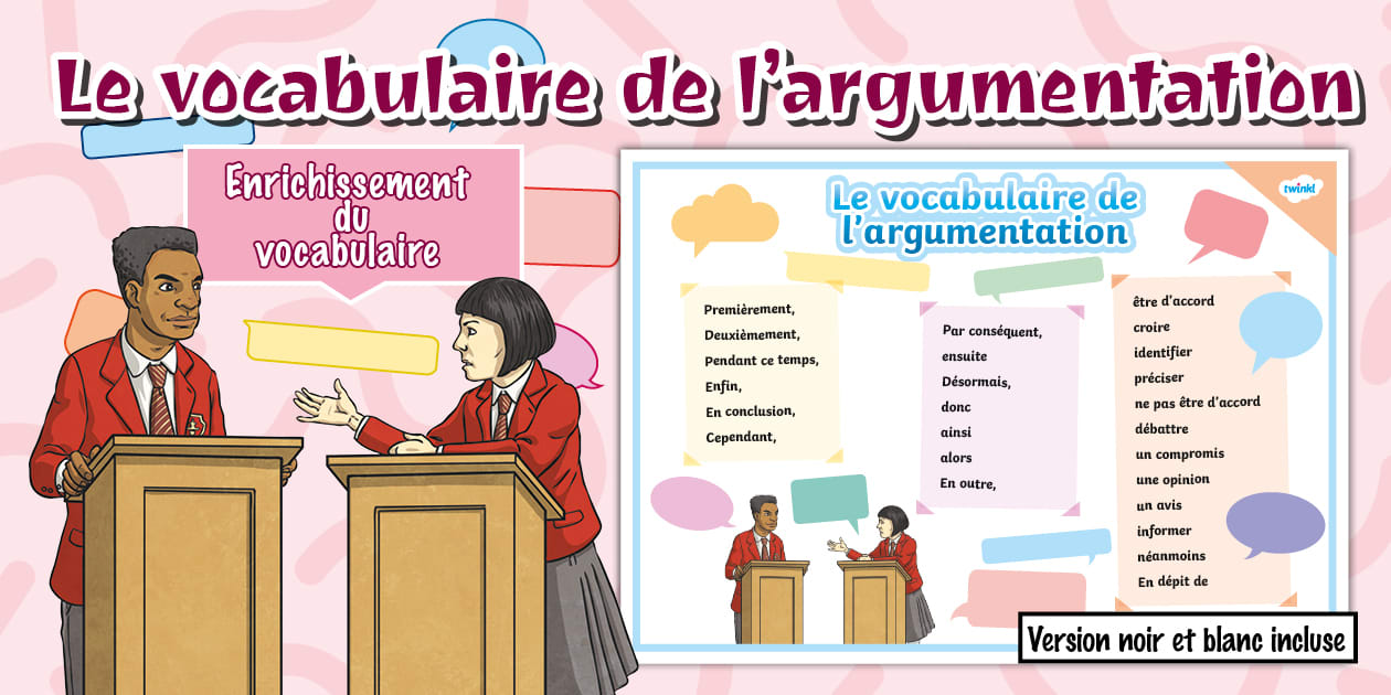 Ensemble de mots : Le vocabulaire de l'argumentation
