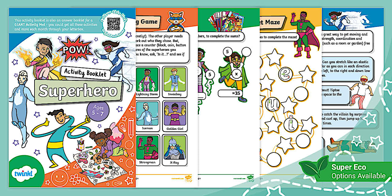 Superheroes Activity Booklet (Ages 5 - 7)