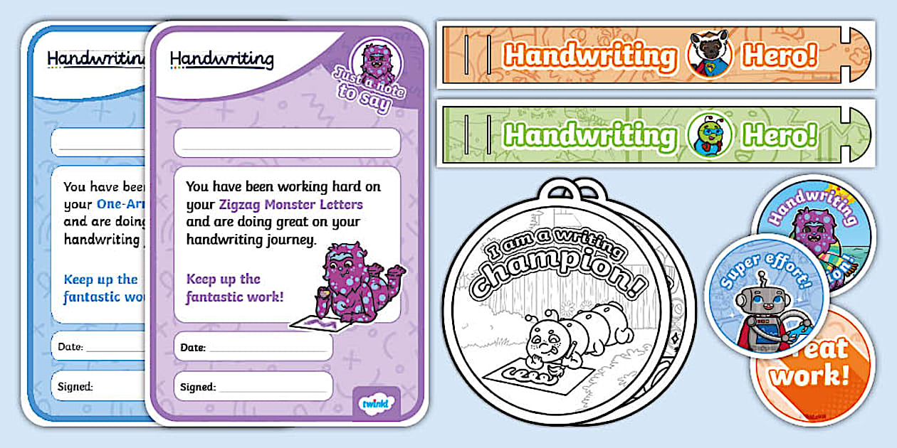 Early Handwriting Parent and Carer Celebration Pack
