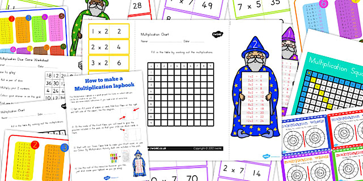 Multiplication Lapbook Creation Pack (teacher made) - Twinkl