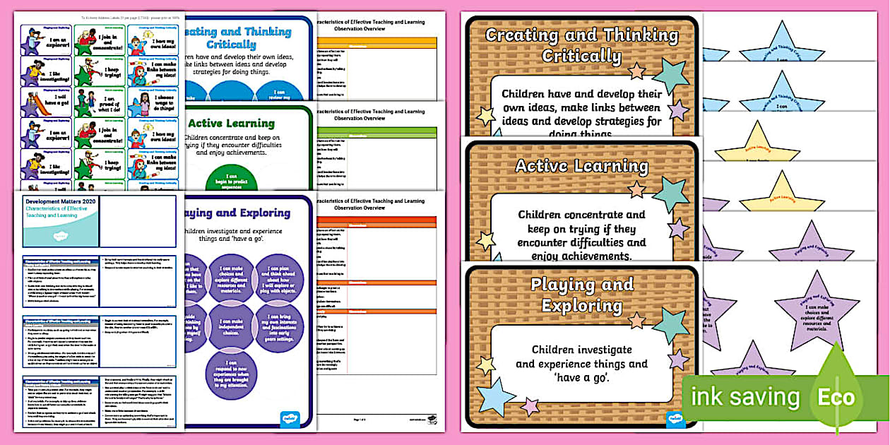 EYFS Characteristics of Effective Teaching and Learning Pack