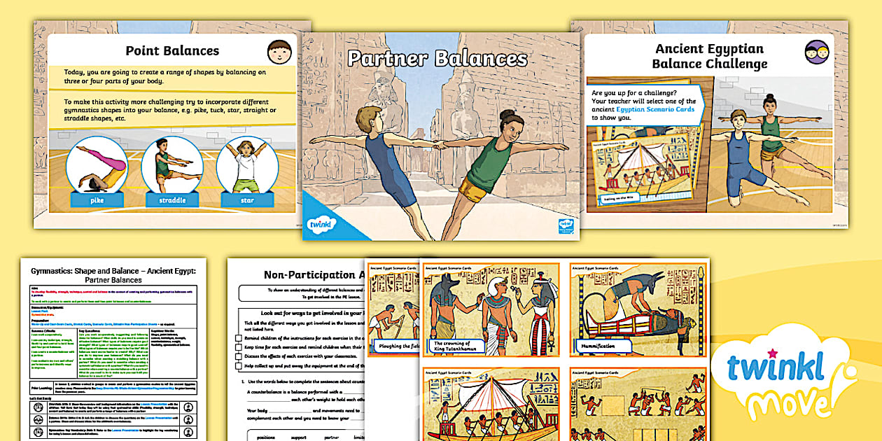Partner Balances PE Lesson - Year 4 Gymnastics - Twinkl Move