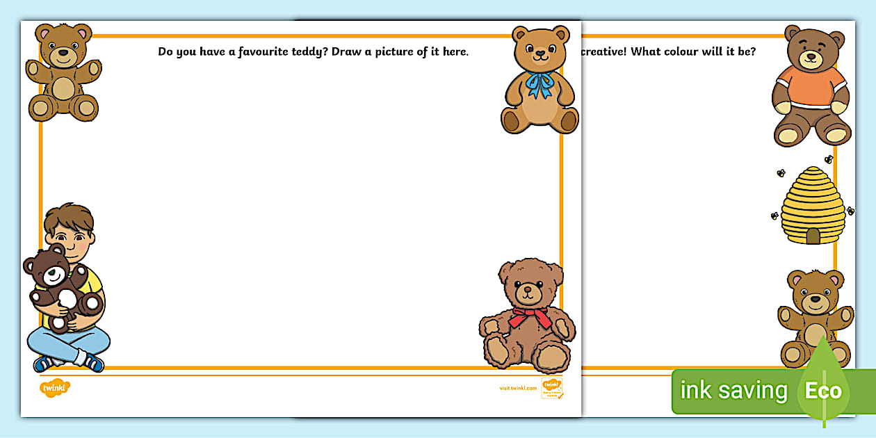Teddy Drawing Prompts | Twinkl Teddy Bear Drawing Prompts