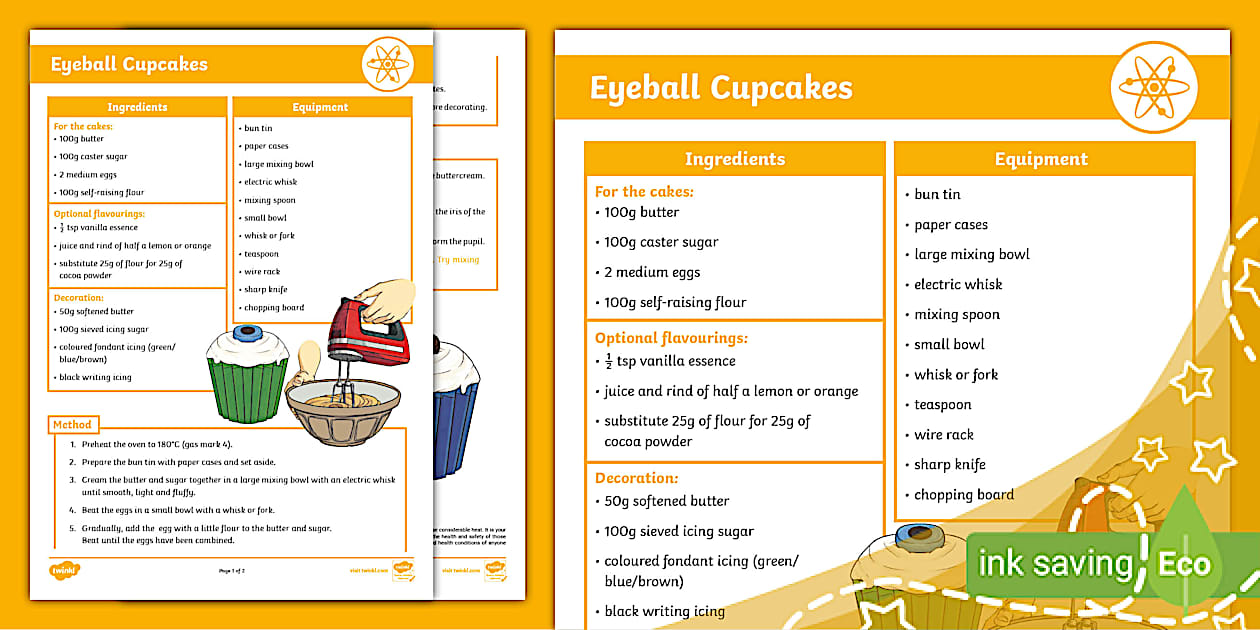 Eyeball Cupcake Recipe