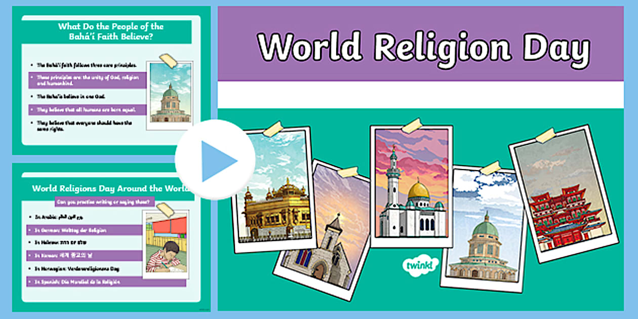 World Religions Day PowerPoint (teacher made) - Twinkl