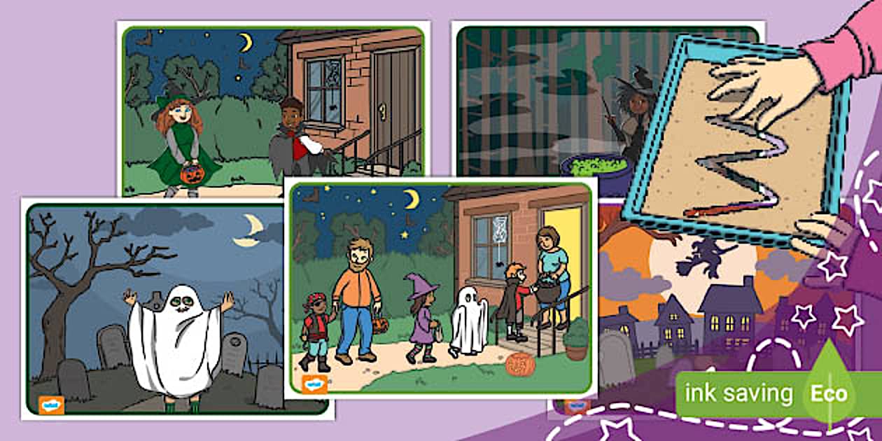 Halloween Mark Making Image Reveal Activity (teacher made)