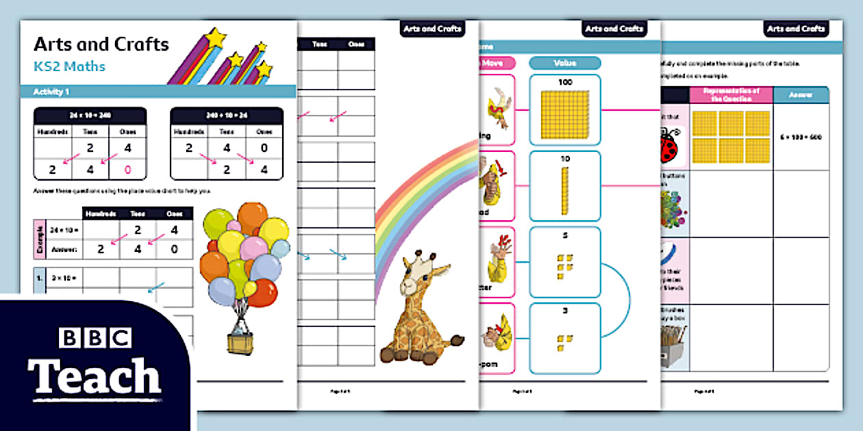 FREE! - 👉 BBC Teach Live Lesson Maths Arts and Crafts Age 7-11