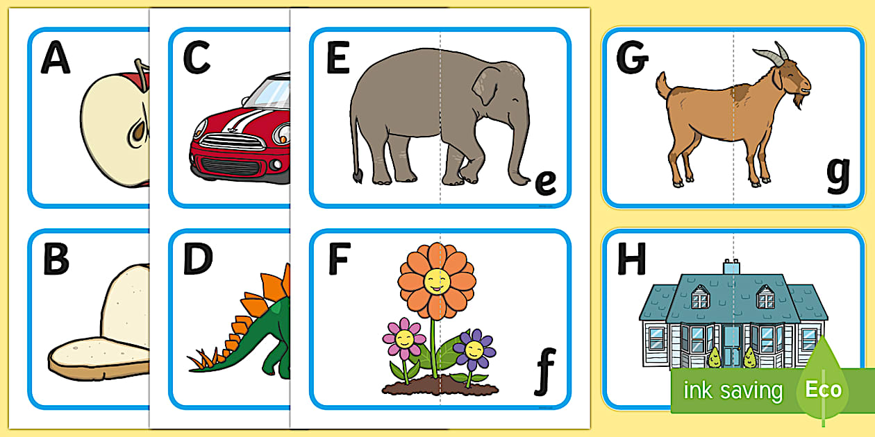 Editable Upper and Lower Case Letter Matching activity
