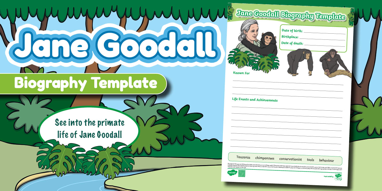 Jane Goodall Biography Template
