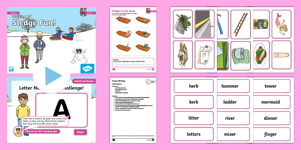 'er' Phonics Lesson Pack - Level 3 Week 10 Lesson 4