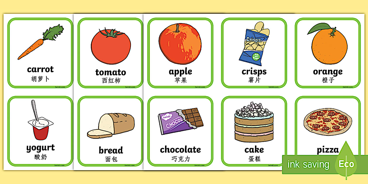 Healthy And Unhealthy Sorting Activity English/Mandarin Chinese ...