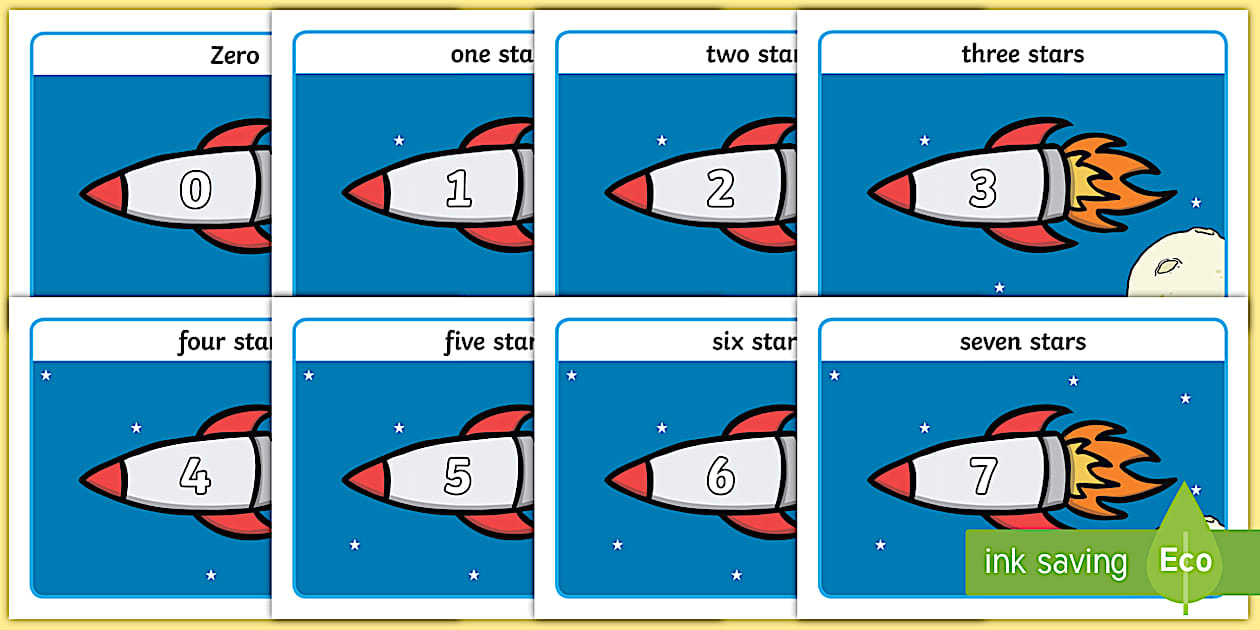 Rocket Basic Modelling Dough Mats 0-10 (teacher made)