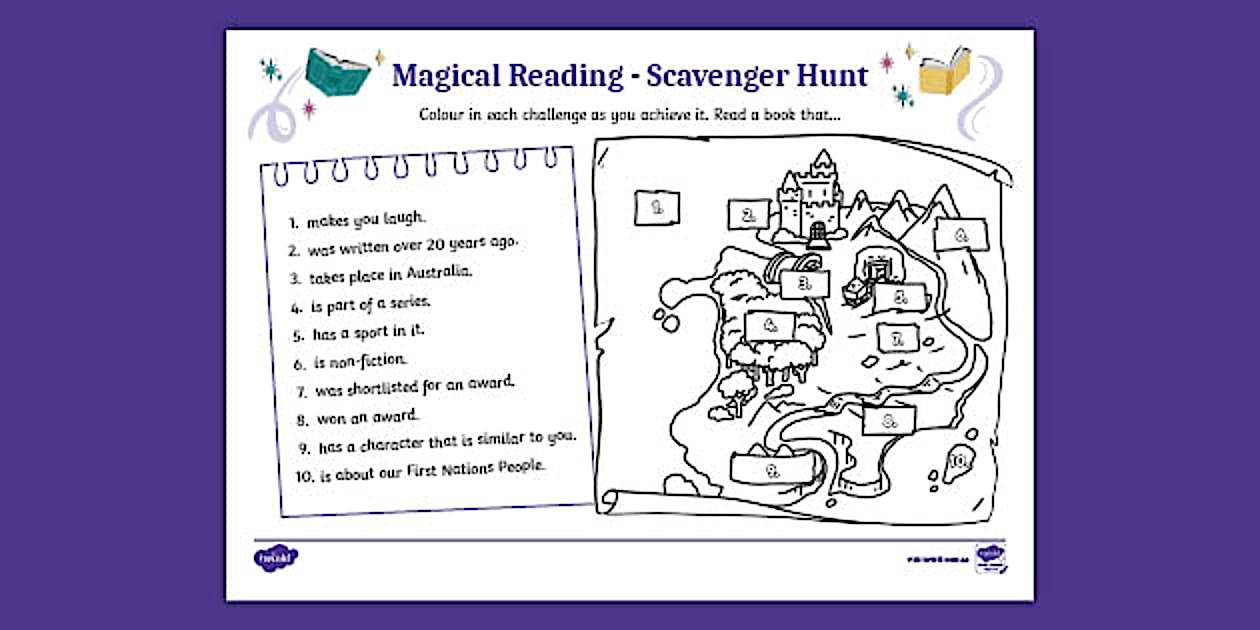 Magical Reading: Scavenger Hunt - Primary Education Resource