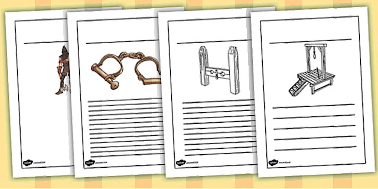 Crime and Punishment Writing Frames (teacher made) - Twinkl
