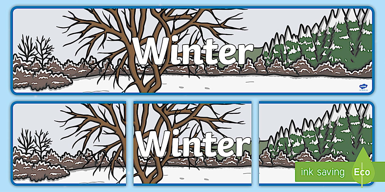 Winter Banner | Prekindergarten Resource | Twinkl USA