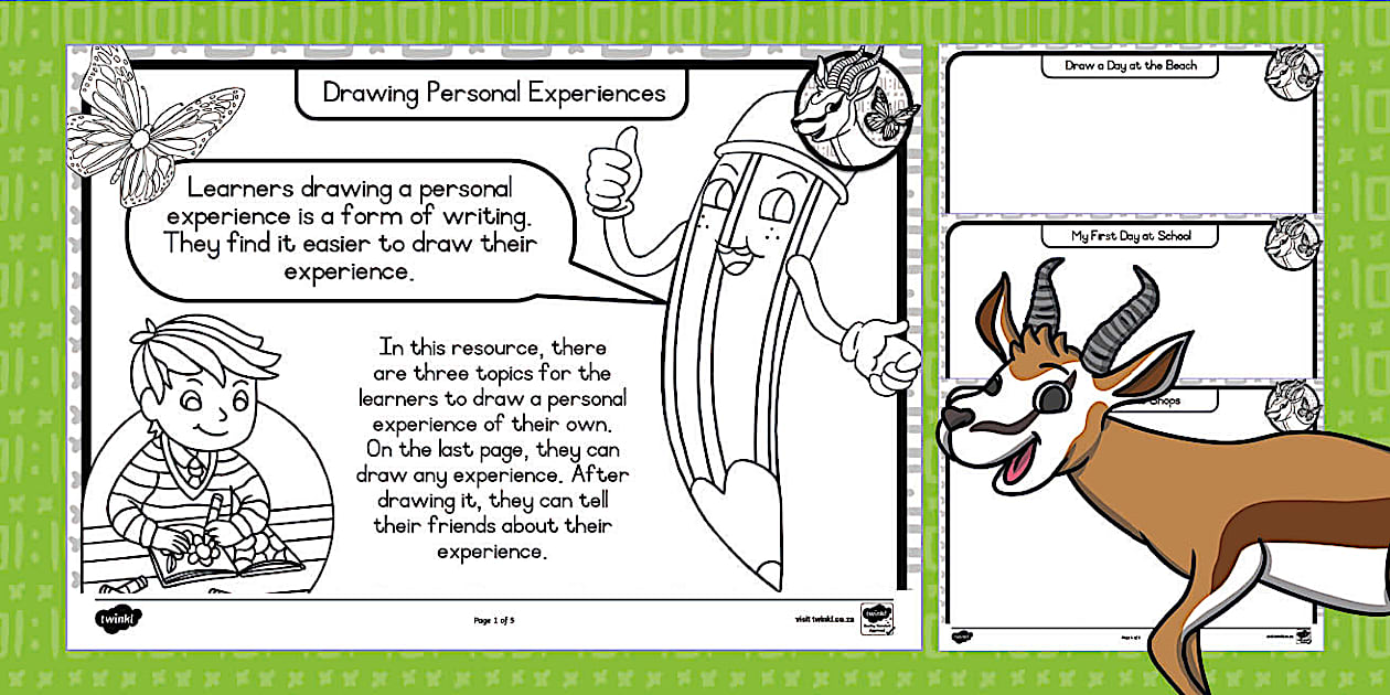 Drawing a Personal Experience (teacher made) - Twinkl