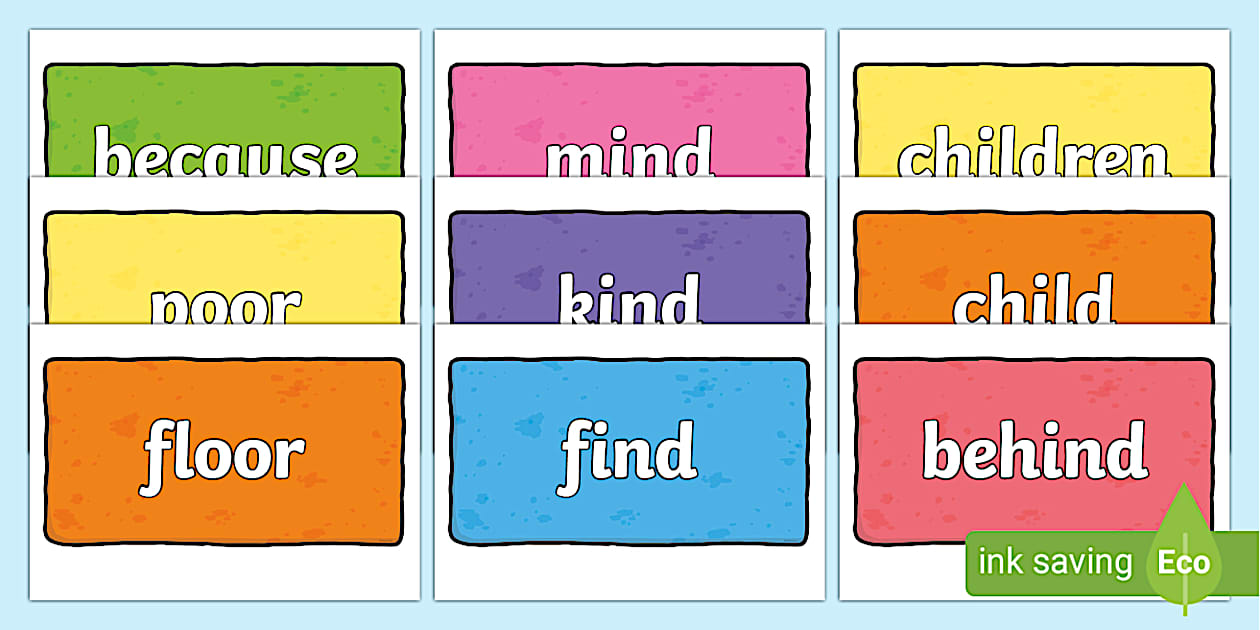 Common Exception Words Display – Year 2 Resource - Twinkl