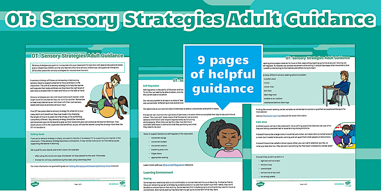 OT: Sensory Strategies Adult Guidance