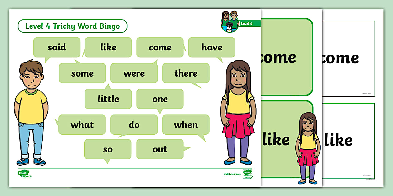 Level 4 Tricky Word Bingo (teacher made) - Twinkl