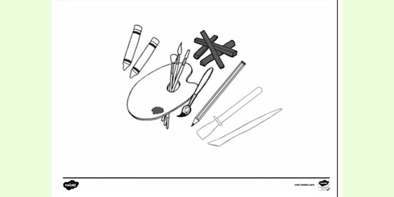 Tools Colouring | Colouring Sheets (teacher made) - Twinkl