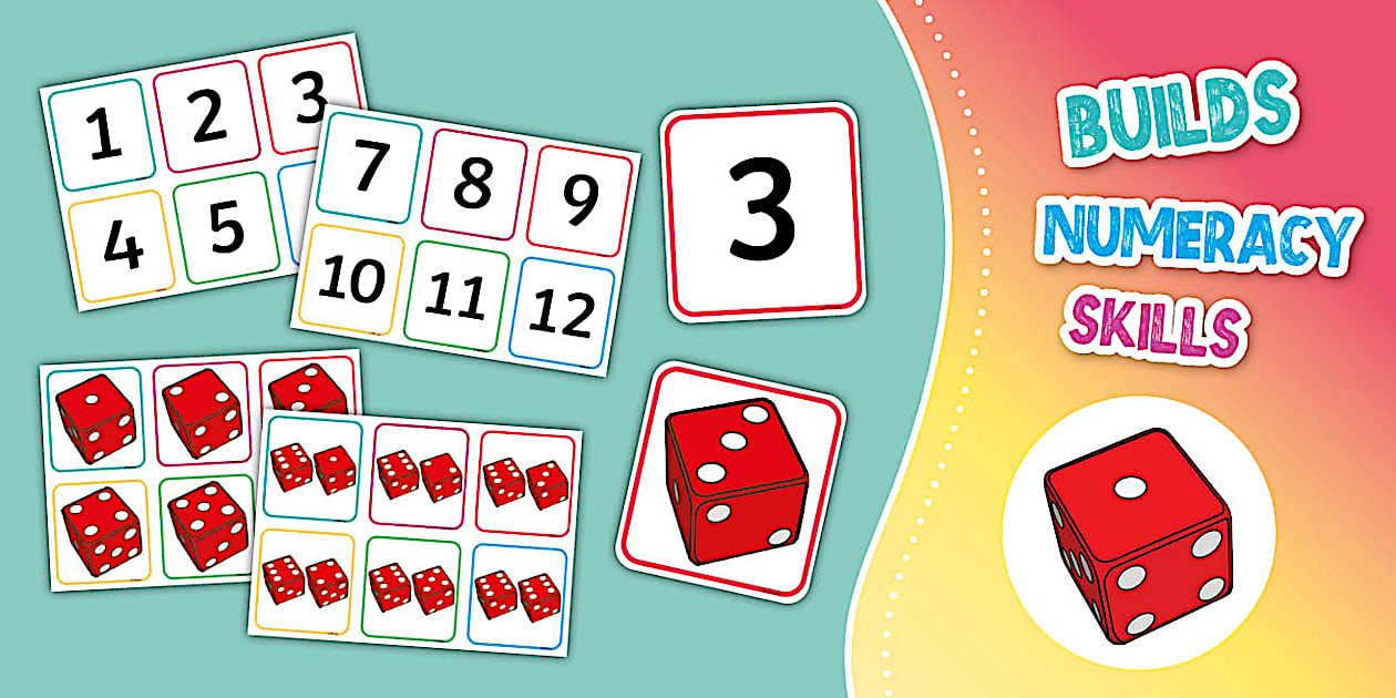 👉 Dice Matching Cards - KS1 - Twinkl
