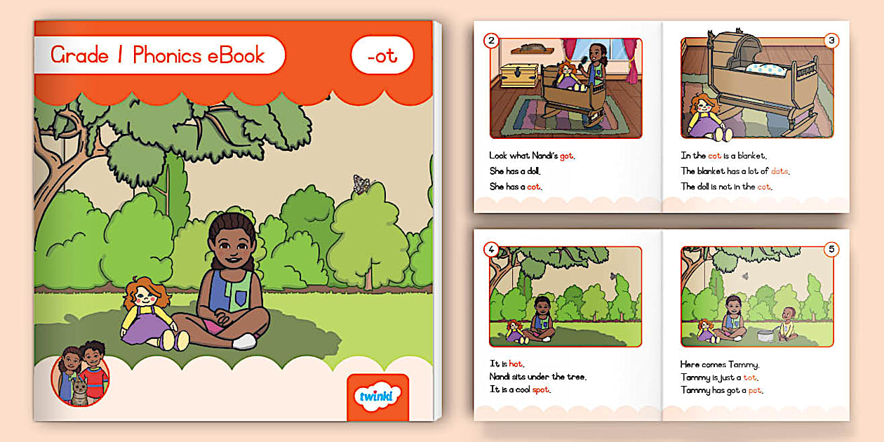 Grade 1 Phonics eBook:-ot (teacher made) - Twinkl