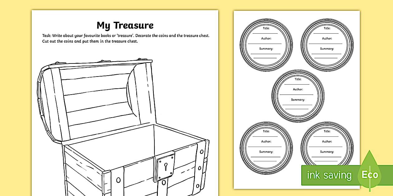 Find Your Treasure Worksheet - Twinkl