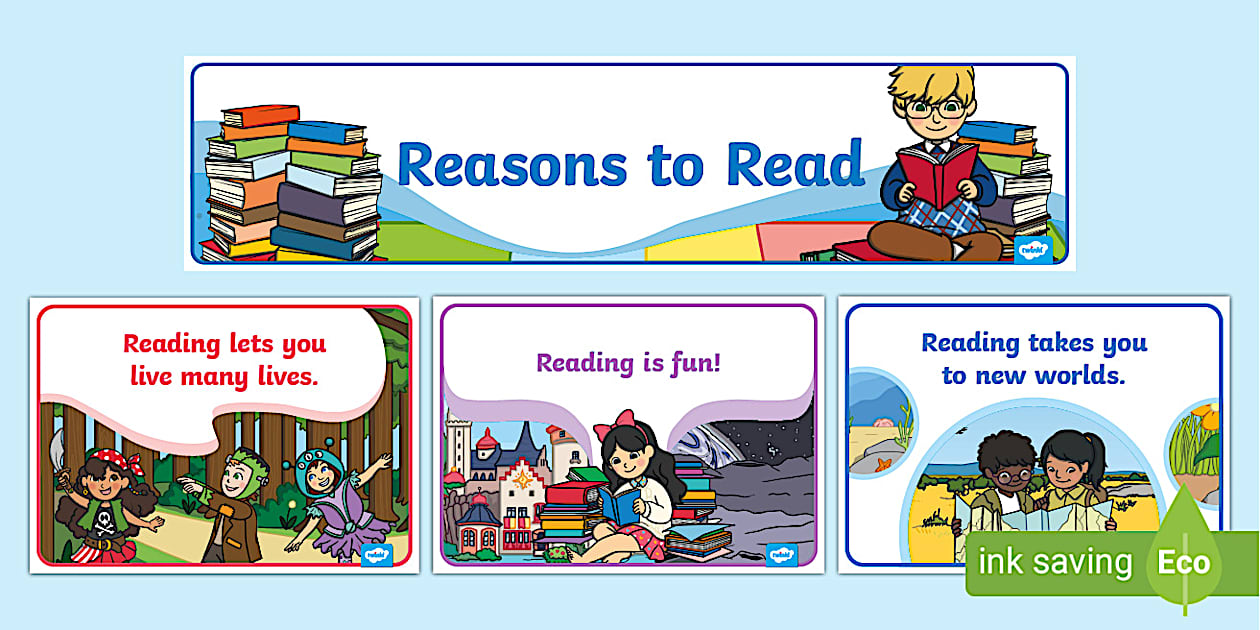 👉 Reasons to Read Display Pack - Reading Display Resources KS2