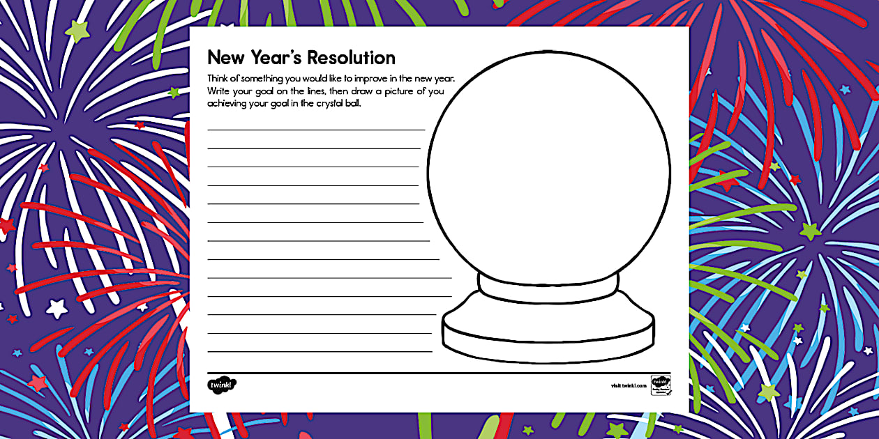 New Year's Resolution Crystal Ball Writing Prompt